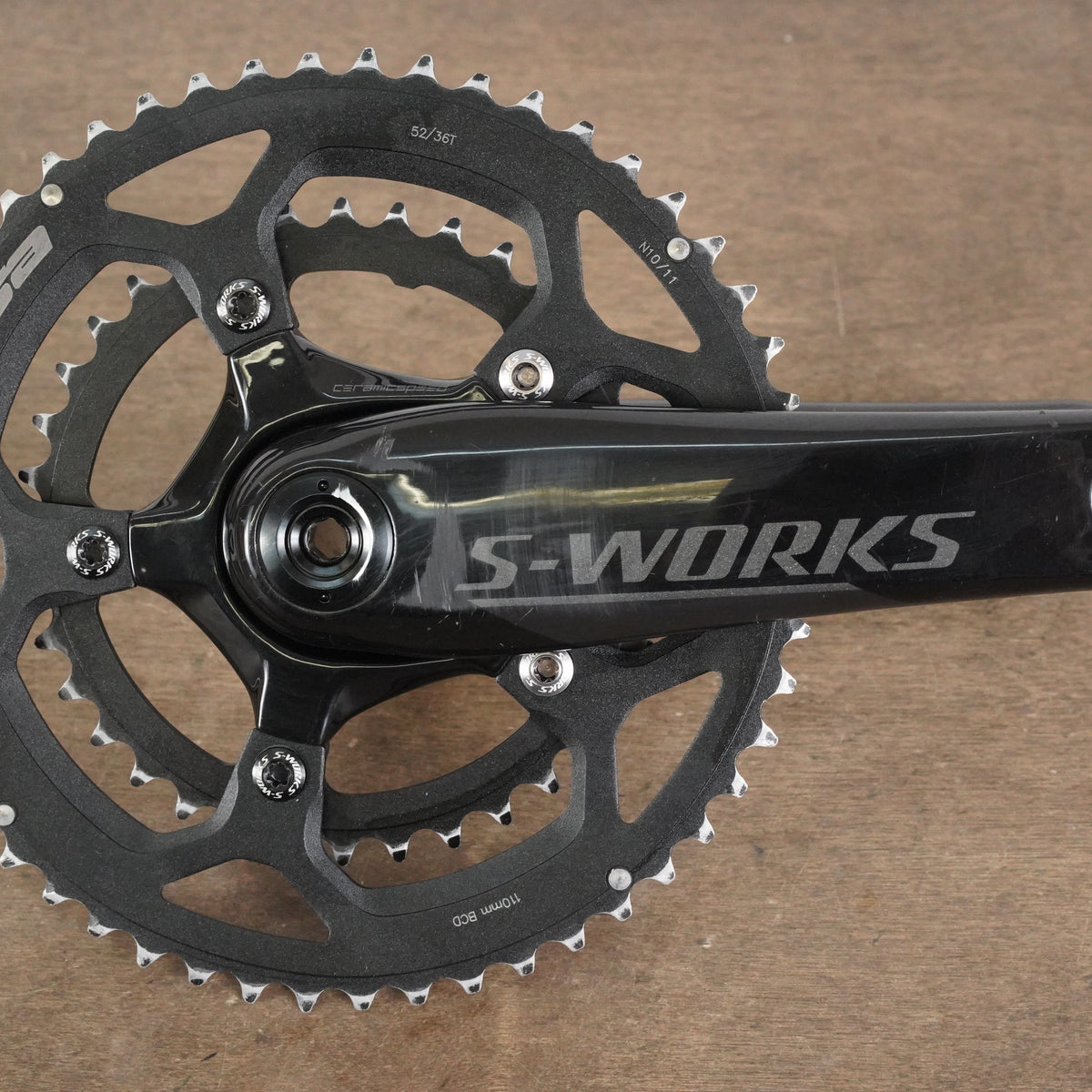 172.5mm 52/36T BB30 Specialized S-WORKS Dual Power Meter Carbon Road C – Elevate Cycling
