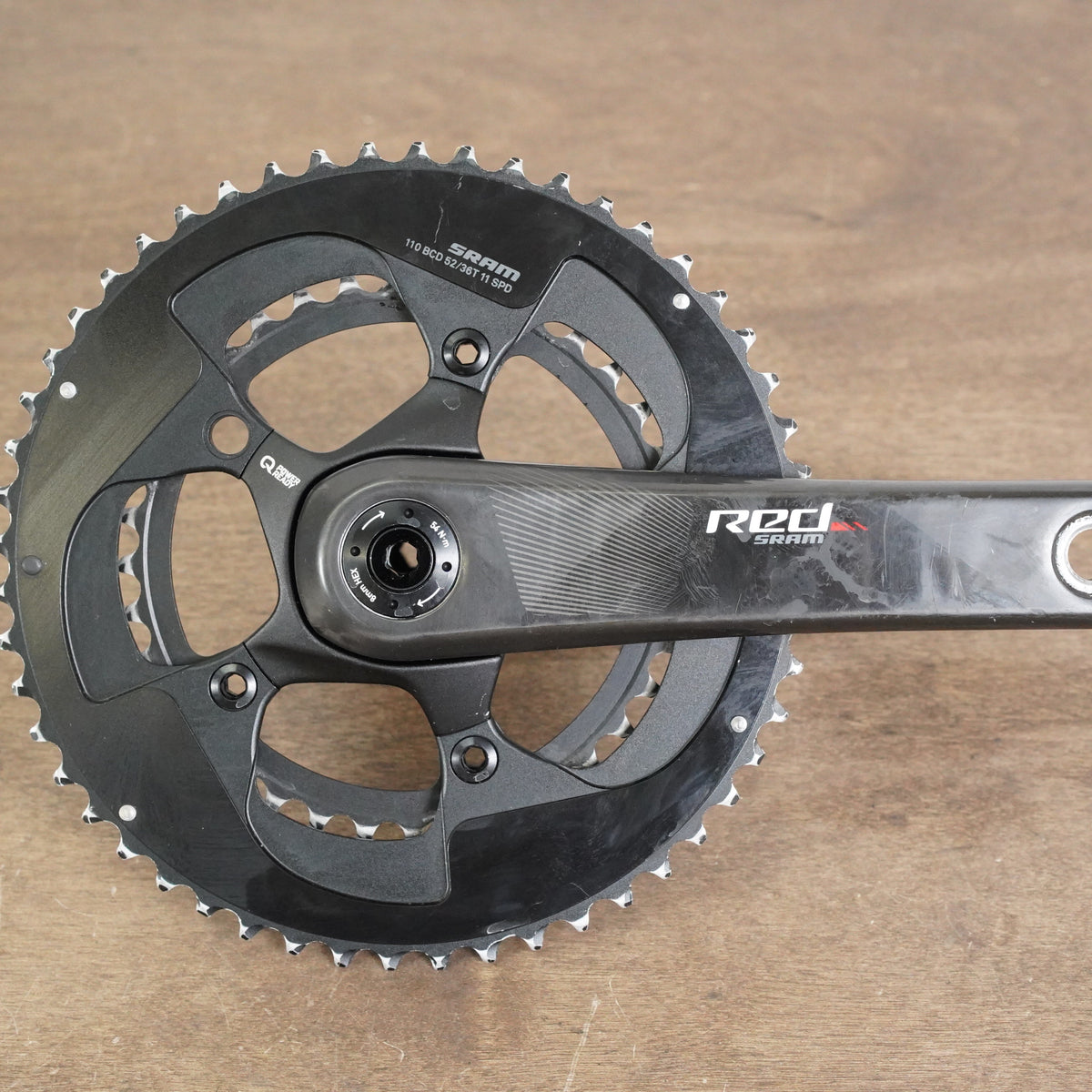 172.5mm 52/36T BB30 SRAM Red 22 Carbon Crankset – Elevate Cycling
