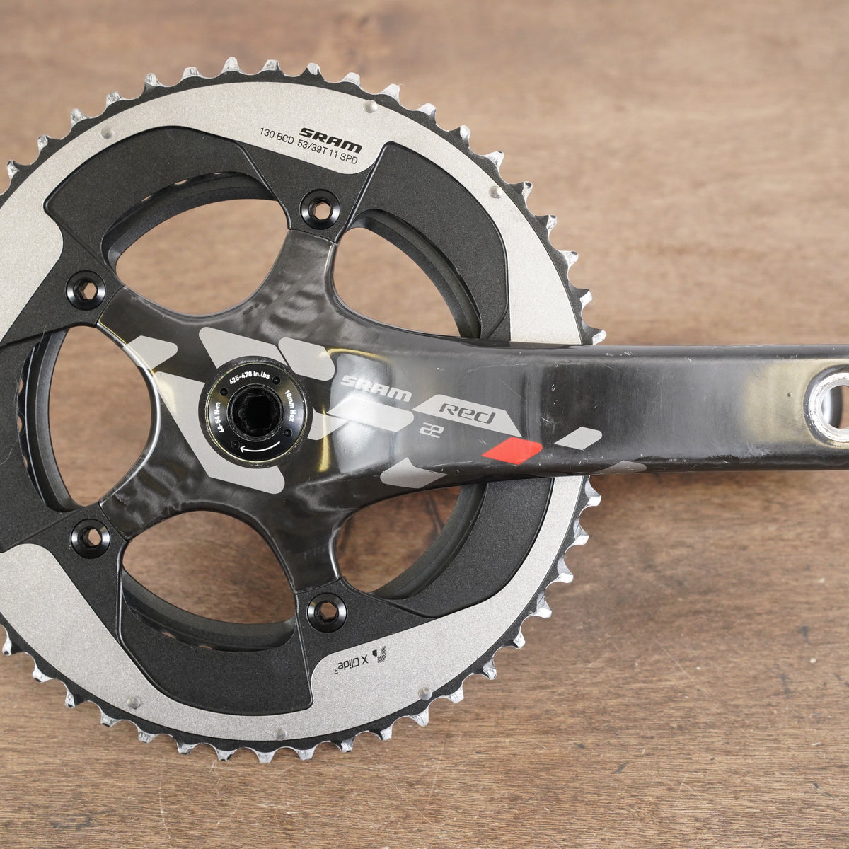 175mm 53/39T BB30 SRAM Red 22 Carbon Stages Power Meter Crankset ...