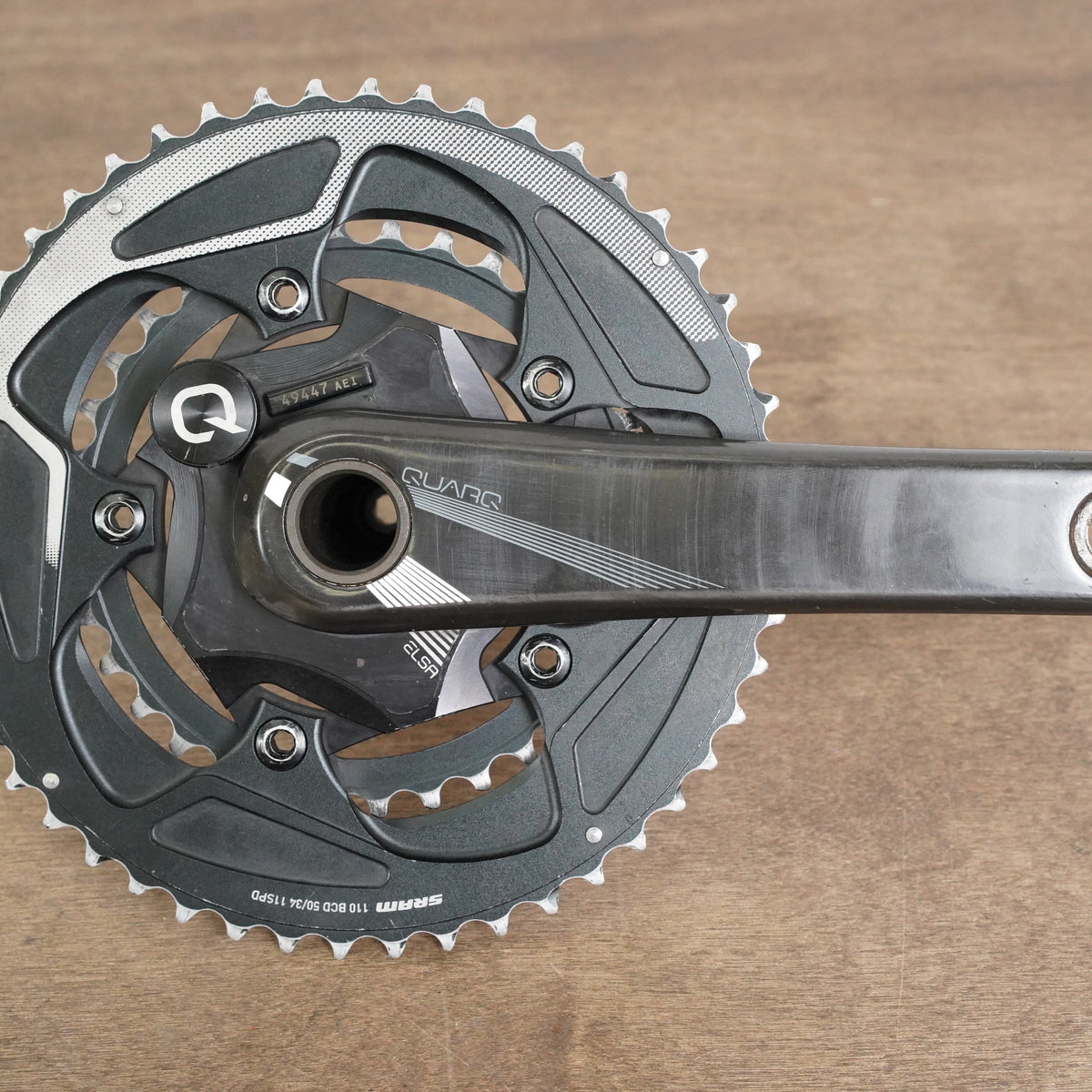 172.5mm 50/34T GXP Quarq Elsa Power Meter Road Crankset – Elevate Cycling