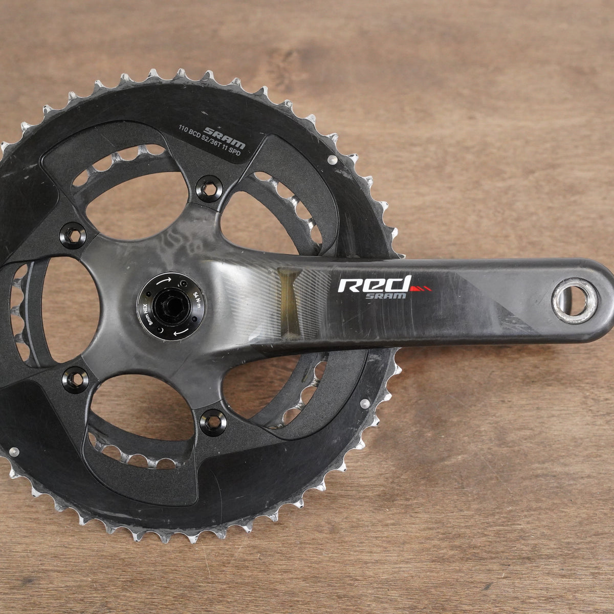 175mm 52/36T BB30 SRAM Red 22 Stages Power Meter 11 Speed Carbon Crank ...