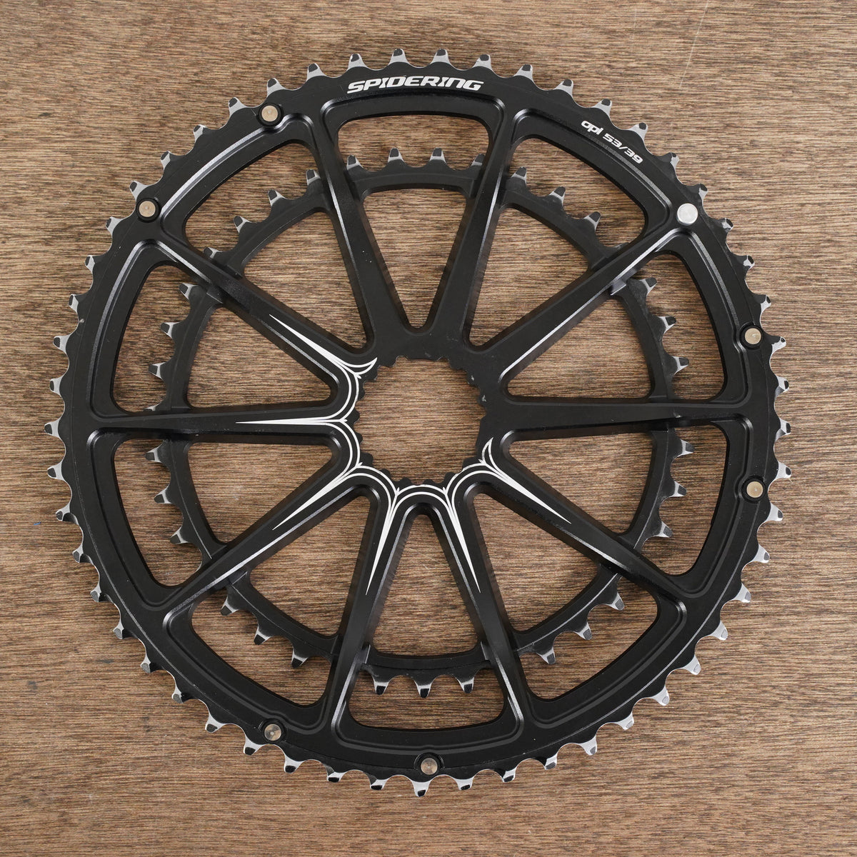 53/39T Cannondale Spidering OPI 10-Arm Chainrings For Cannondale Si SI ...