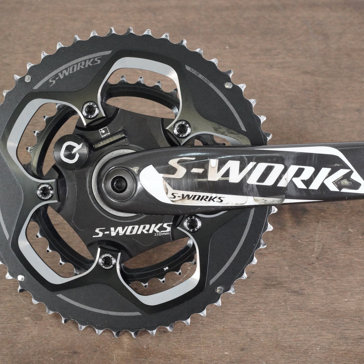 172.5mm 52/36T BB30 Specialized S-WORKS Quarq Power Meter Carbon Crank ...